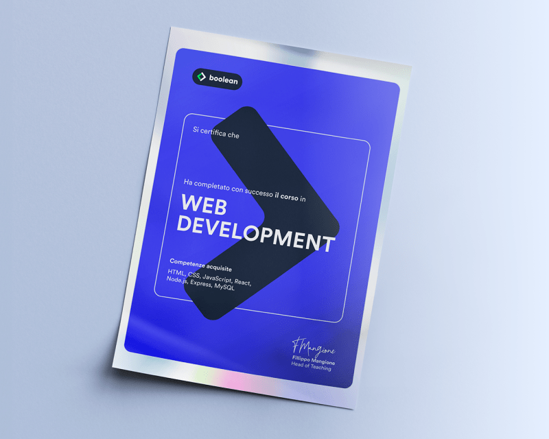 Master Web Development Part-Time Online | Diventa developer