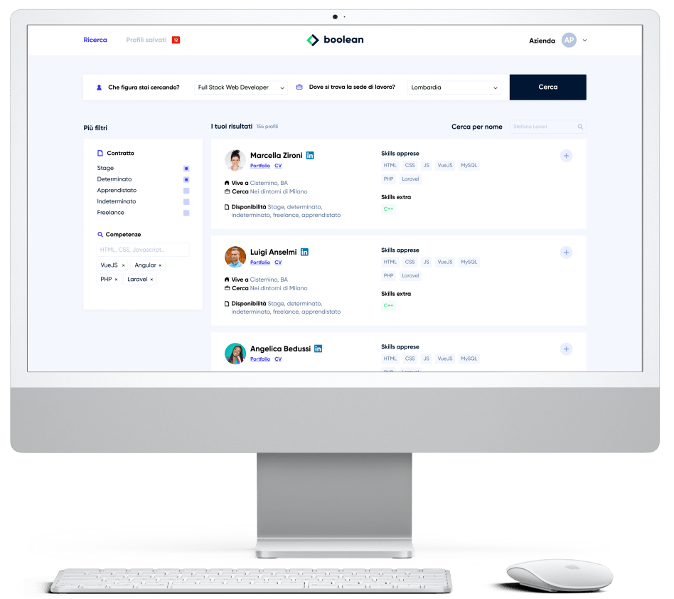 Boolean | Assumi professionisti tech di talento