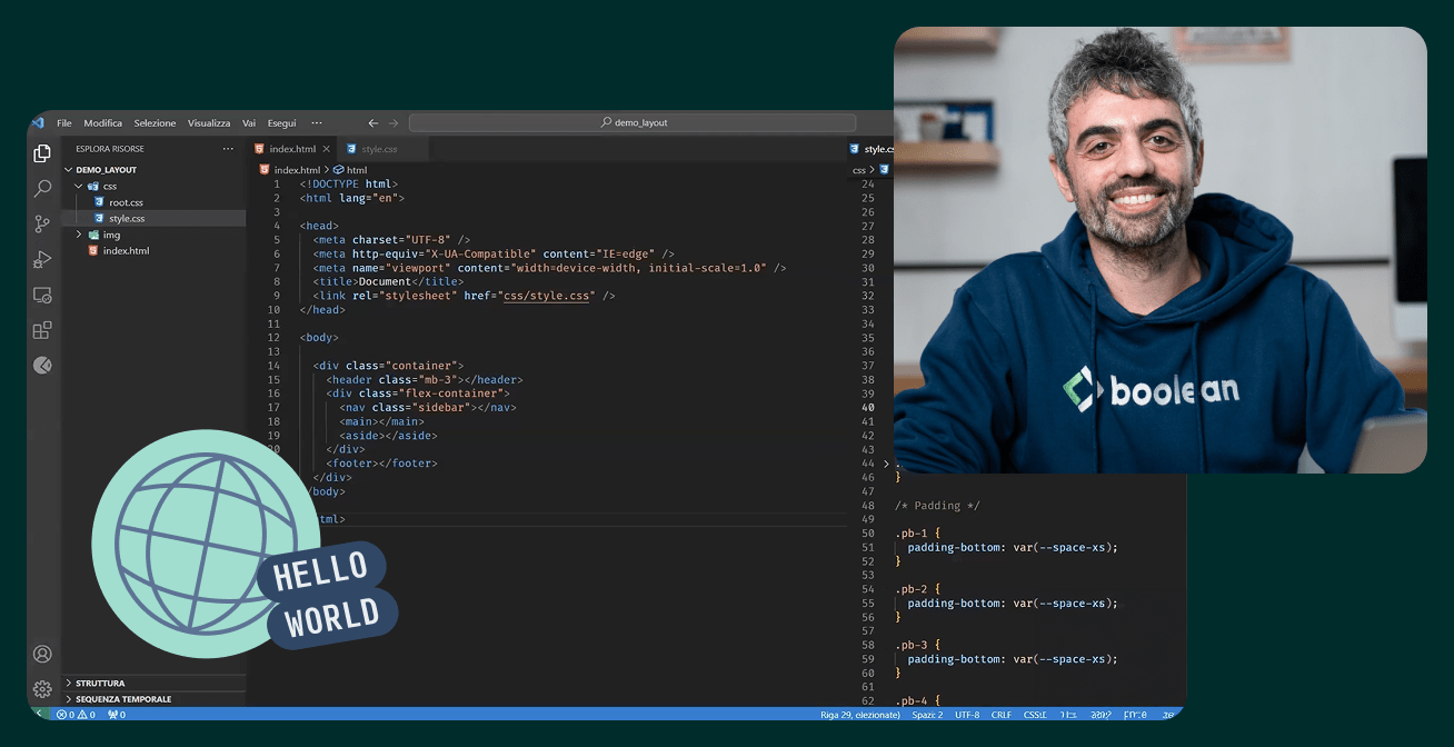 Boolean | Corsi Gratuiti in Sviluppo Web e Analisi dei Dati